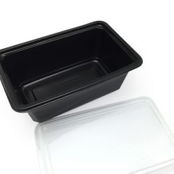 850ml PP Rec. Food Box- black - Goodwill Retail