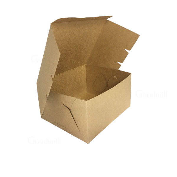 Paper Box Sandwich(l) (white inner/ kraft outer) - size S - Goodwill Retail
