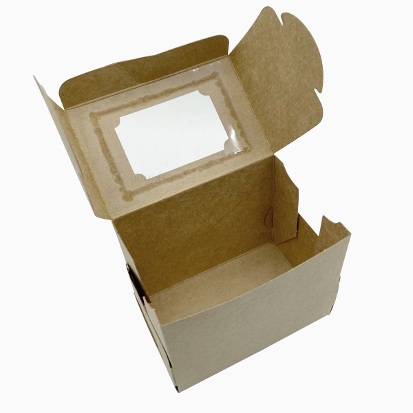Paper Box Sandwich(l) (white inner/ kraft outer) - size S - Goodwill Retail