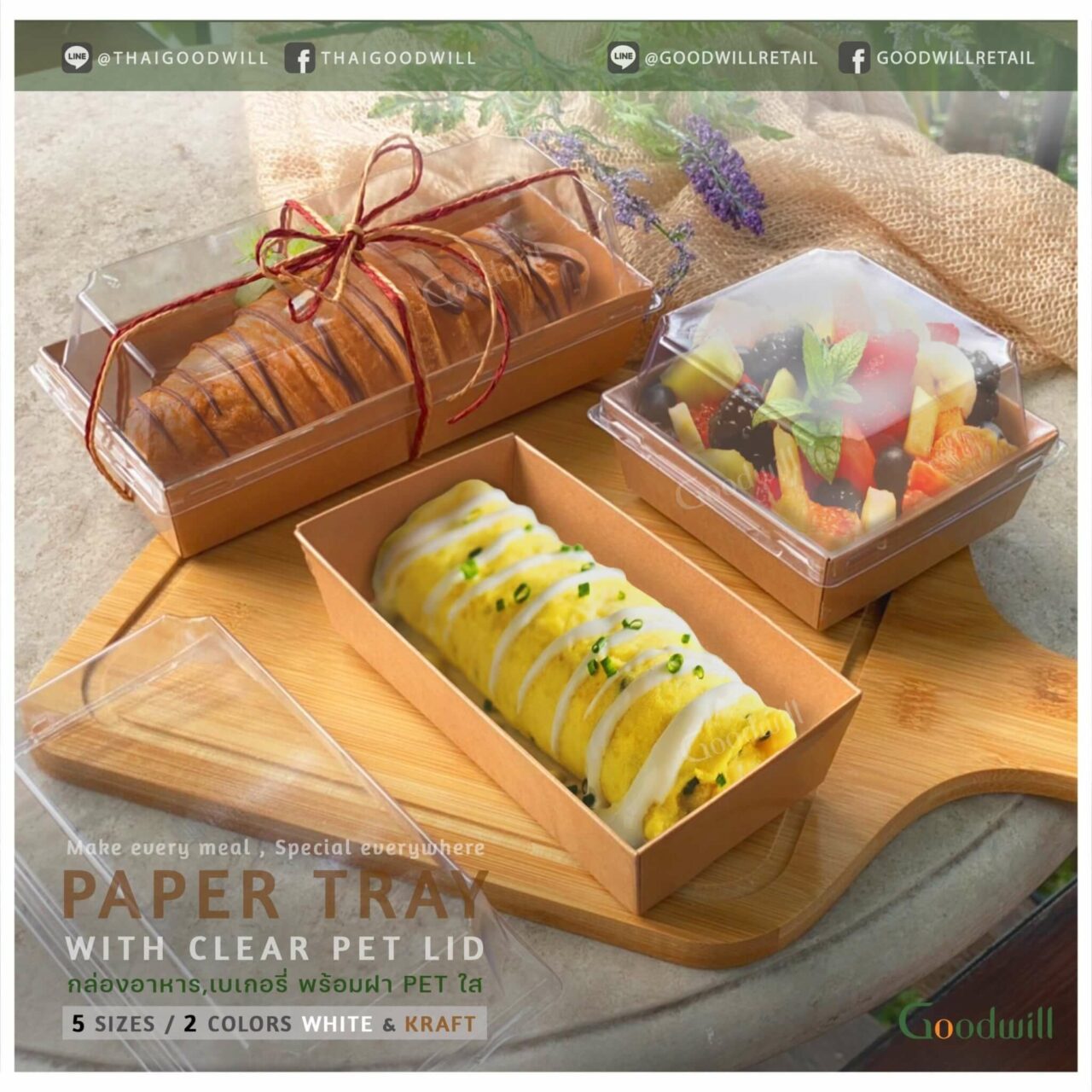 PAPER TRAY WITH CLEAR - Goodwill Retail